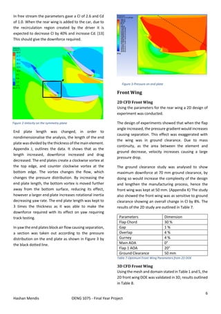 Final Year Paper-Designing the 2016 RMIT Aero Package - Hashan Mendis | PDF