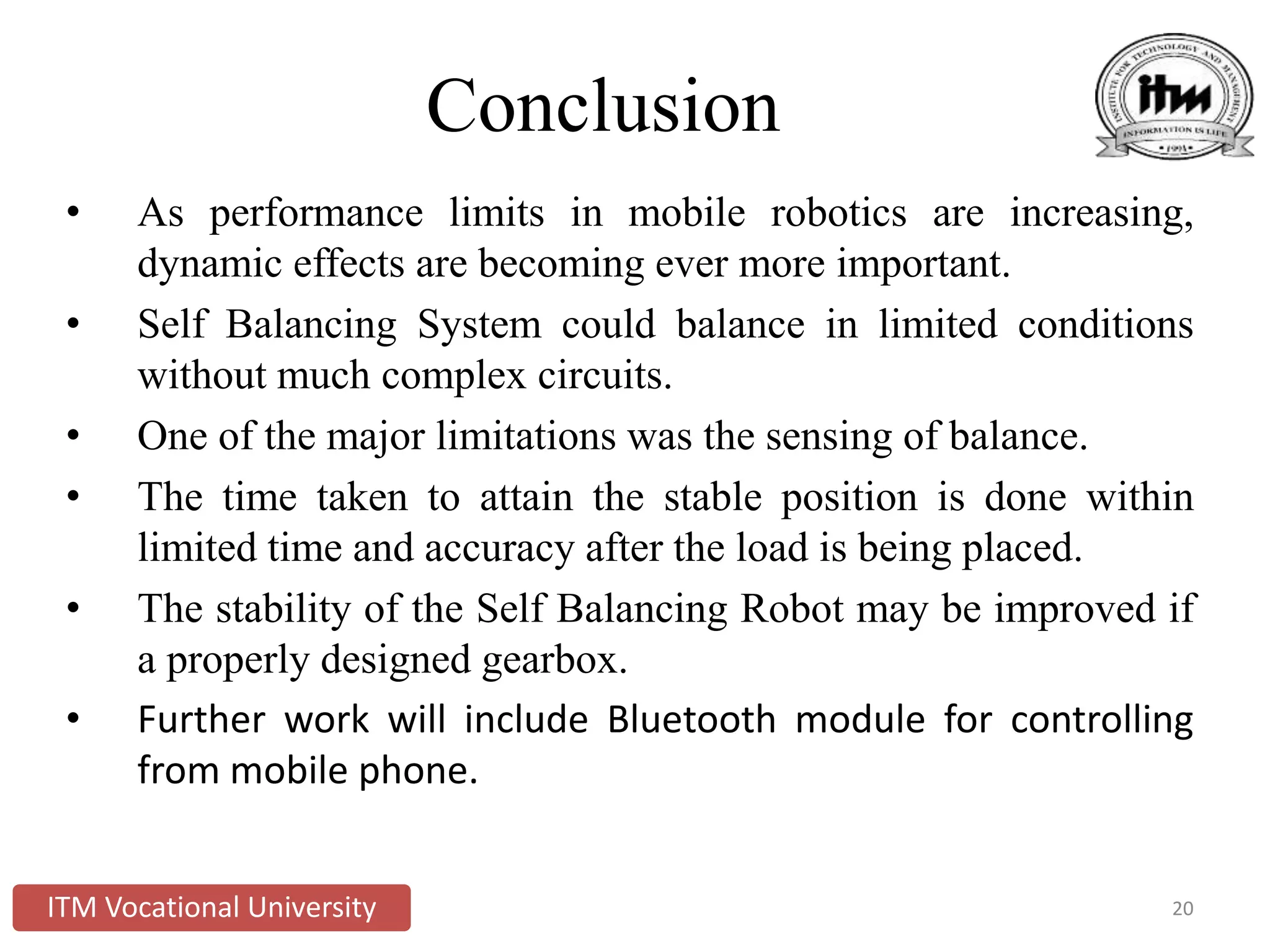 Self Balancing Robot | PPTX