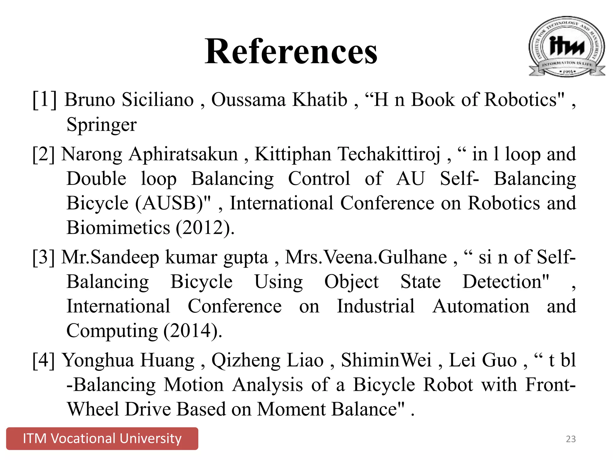 Self Balancing Robot | PPTX