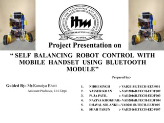 Self Balancing Robot | PPTX