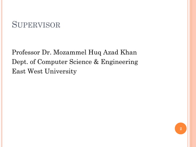 Final Year Presentation in EWU | PPT