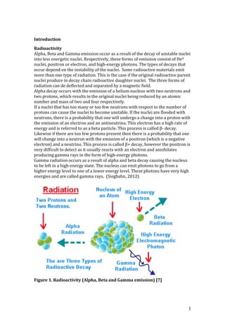 Final year project: To Design and Test a low cost Gamma Ray detector | PDF