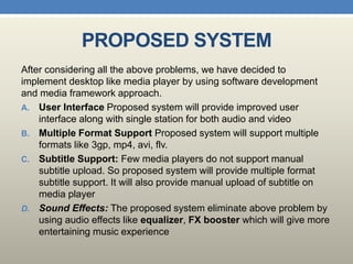 Android Multimedia Player Project Presentation | PPTX