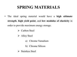 Design and Analysis of Helical Compression Spring for Shock Absorber | PPTX