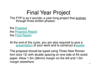 Final Year Project | PDF