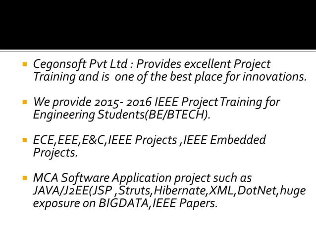 Final year project 2016 | PPT