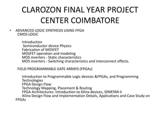 Final year project center coimbatore | PPT