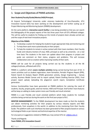 B.E./BTECH Final year project guidelines manual | PDF