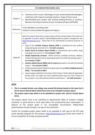 B.E./BTECH Final year project guidelines manual | PDF
