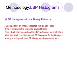 face recognition system using LBP | PPT