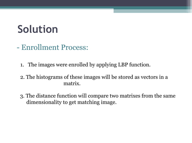 Face Recognition System Using Lbp Ppt 2866