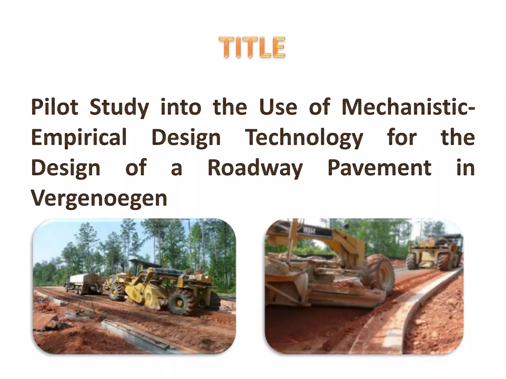 Final year project ppt - The Future of Pavement Design | PPTX