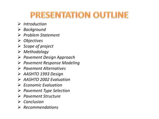 Final year project ppt - The Future of Pavement Design | PPTX