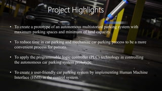 PLC Based multilevel automatic car parking | PPTX