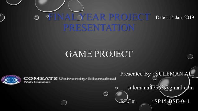 Final year project presentation | PPTX