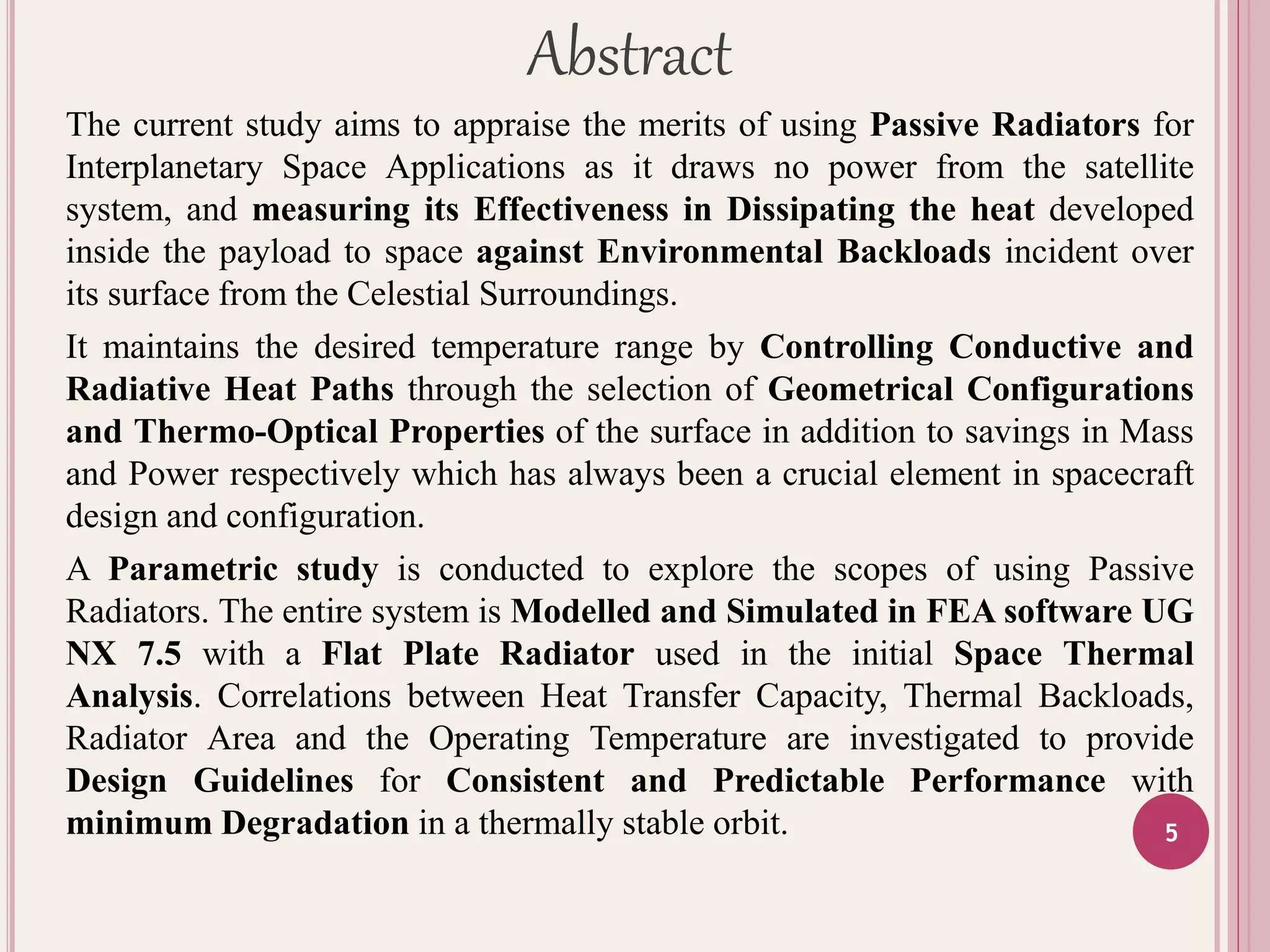 Thermal Analysis of Passive Radiator for Inter Planetary Space ...