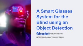 Final Year Project Presentation for blind smart glasses.pptx