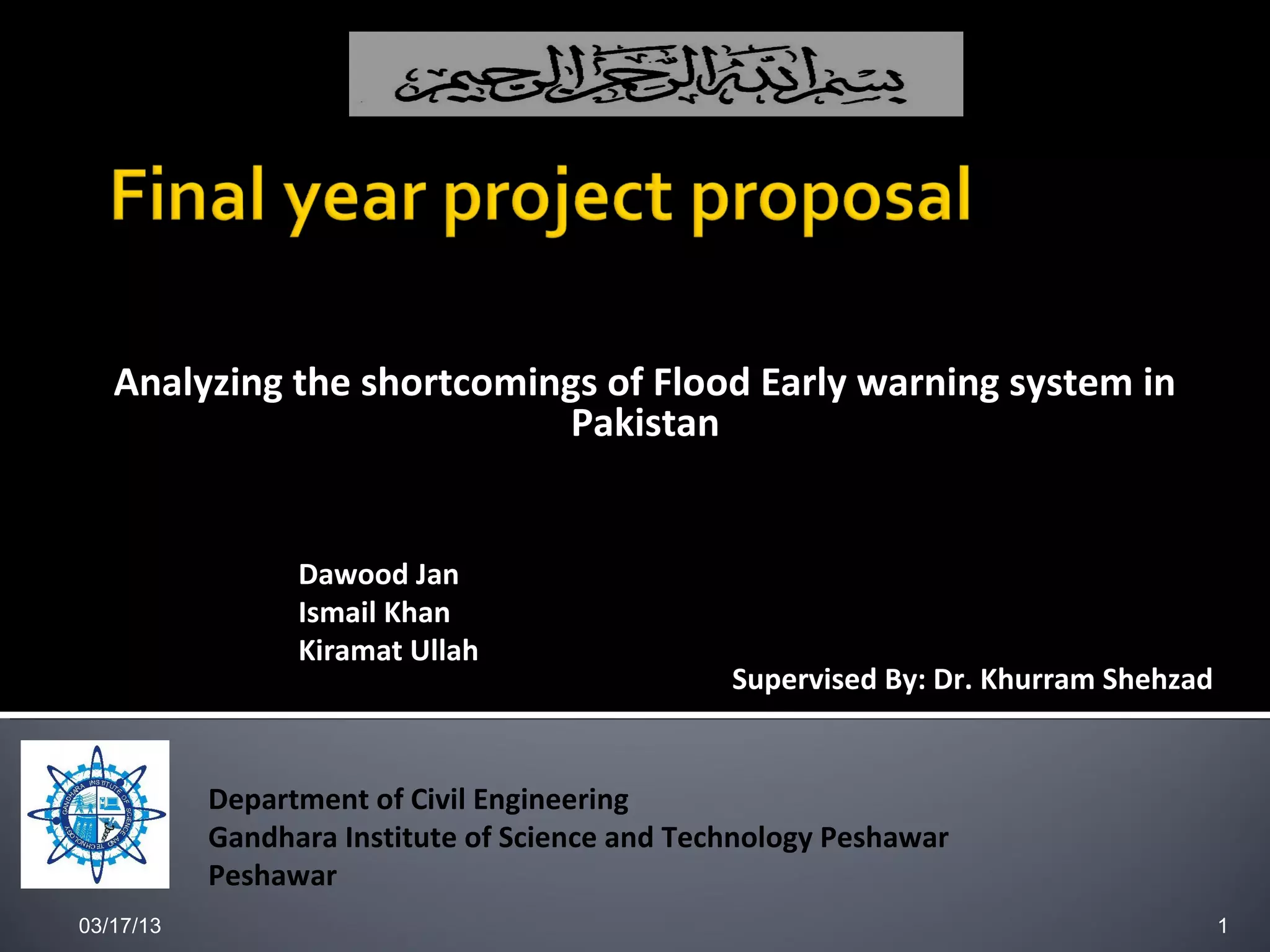 Final year project proposal | PPT