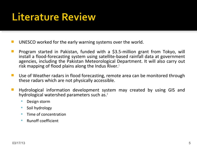 Final year project proposal | PPT | Geography | Science