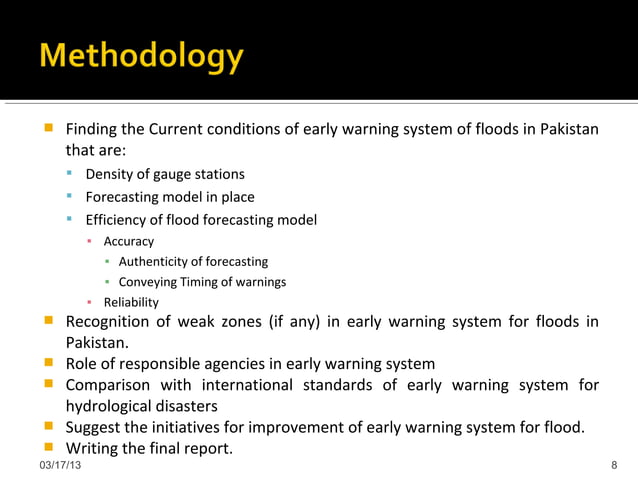 Final year project proposal | PPT | Geography | Science