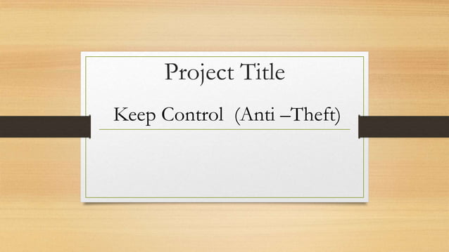 Final year project proposal | PPT