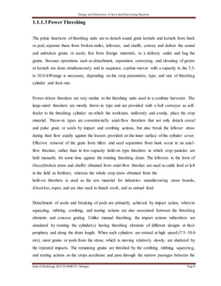 design and fabrication of soya seed fabrication machine | DOCX
