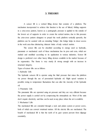 Final year project report on scissor lift | DOCX