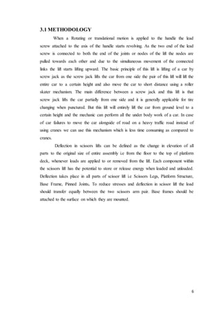 Final year project report on scissor lift | DOCX