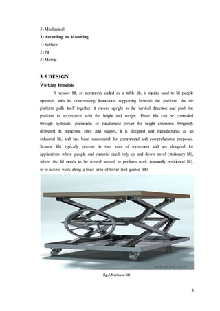 Final year project report on scissor lift | DOCX