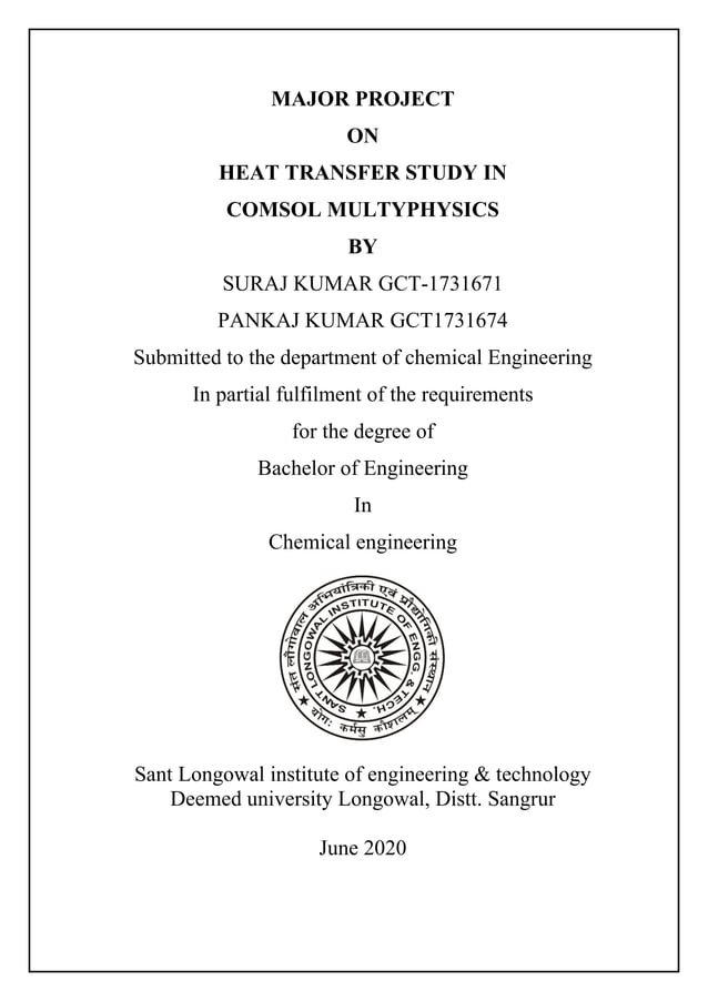 Final year project report | PDF