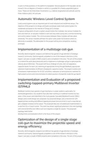 Final year project ideas for electrical engineering eepowerschool.com
