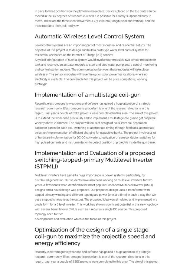 Final year project ideas for electrical engineering eepowerschool.com ...