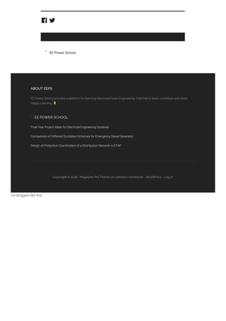 Final year project ideas for electrical engineering eepowerschool.com