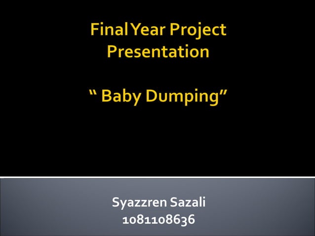 Final Year Project | PPT