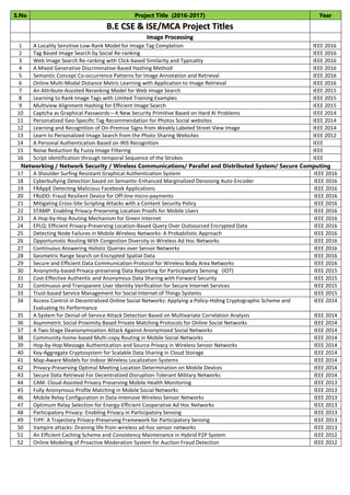 Final year project titles 2017 2018 | PDF