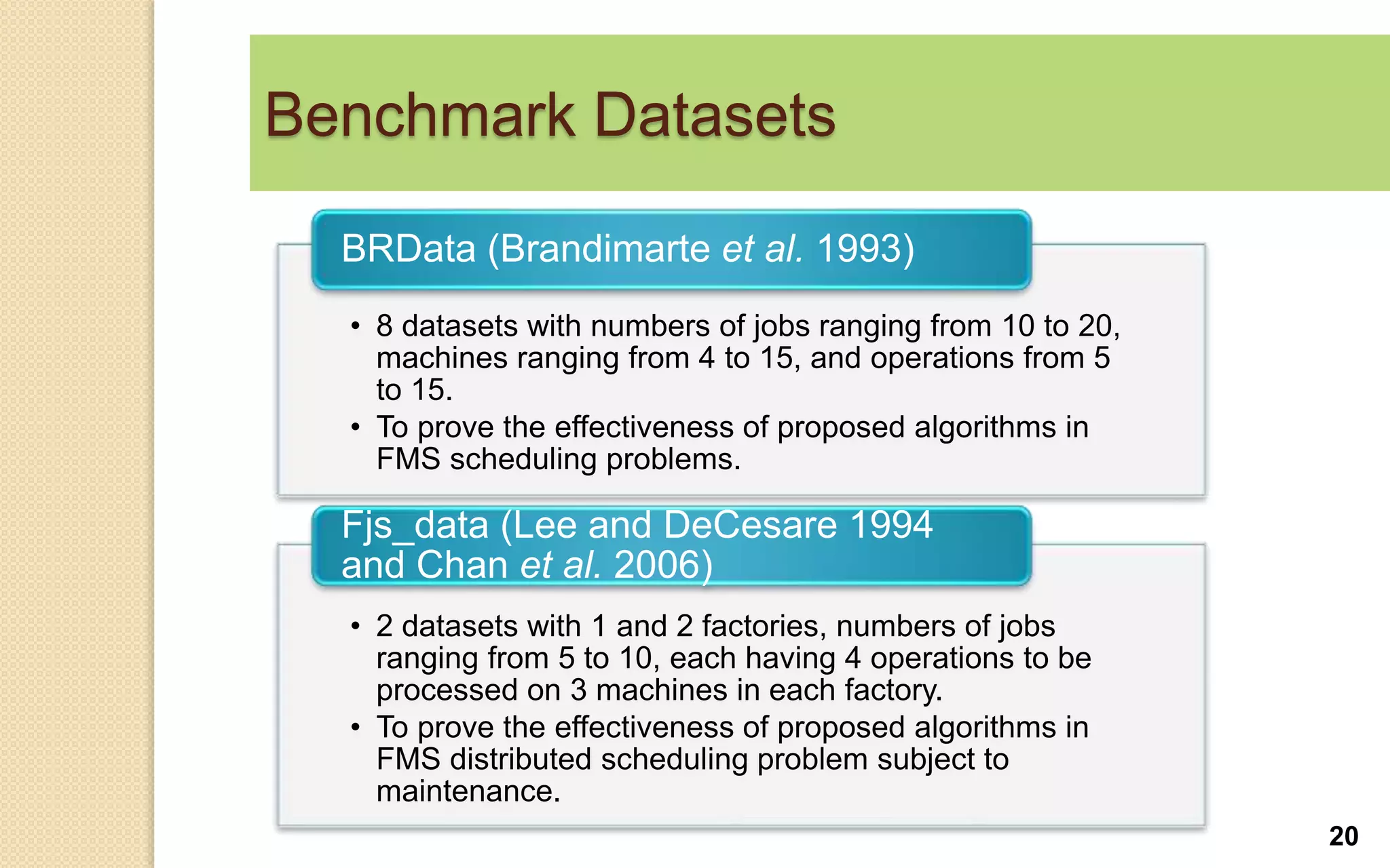Flexible And Distributed Production Scheduling Problem Using Population Based Algorithms Ppt 3362