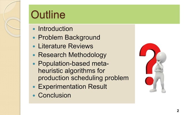 Flexible And Distributed Production Scheduling Problem Using Population Based Algorithms Ppt