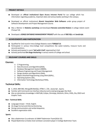 Rahul Bhatiya Resume | PDF