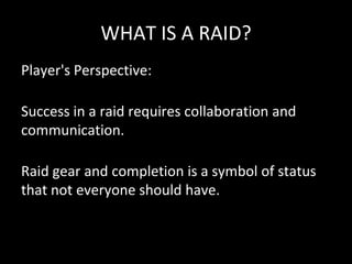 Your First Raid | PPTX