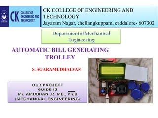 AUTOMATIC BILL GENERATING TROLLY | PPTX
