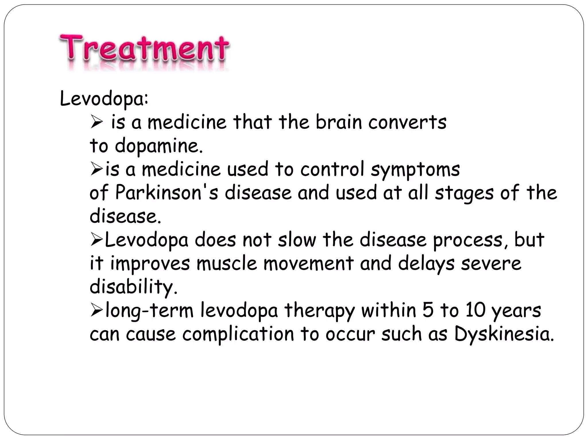 Parkinson disease | PPTX