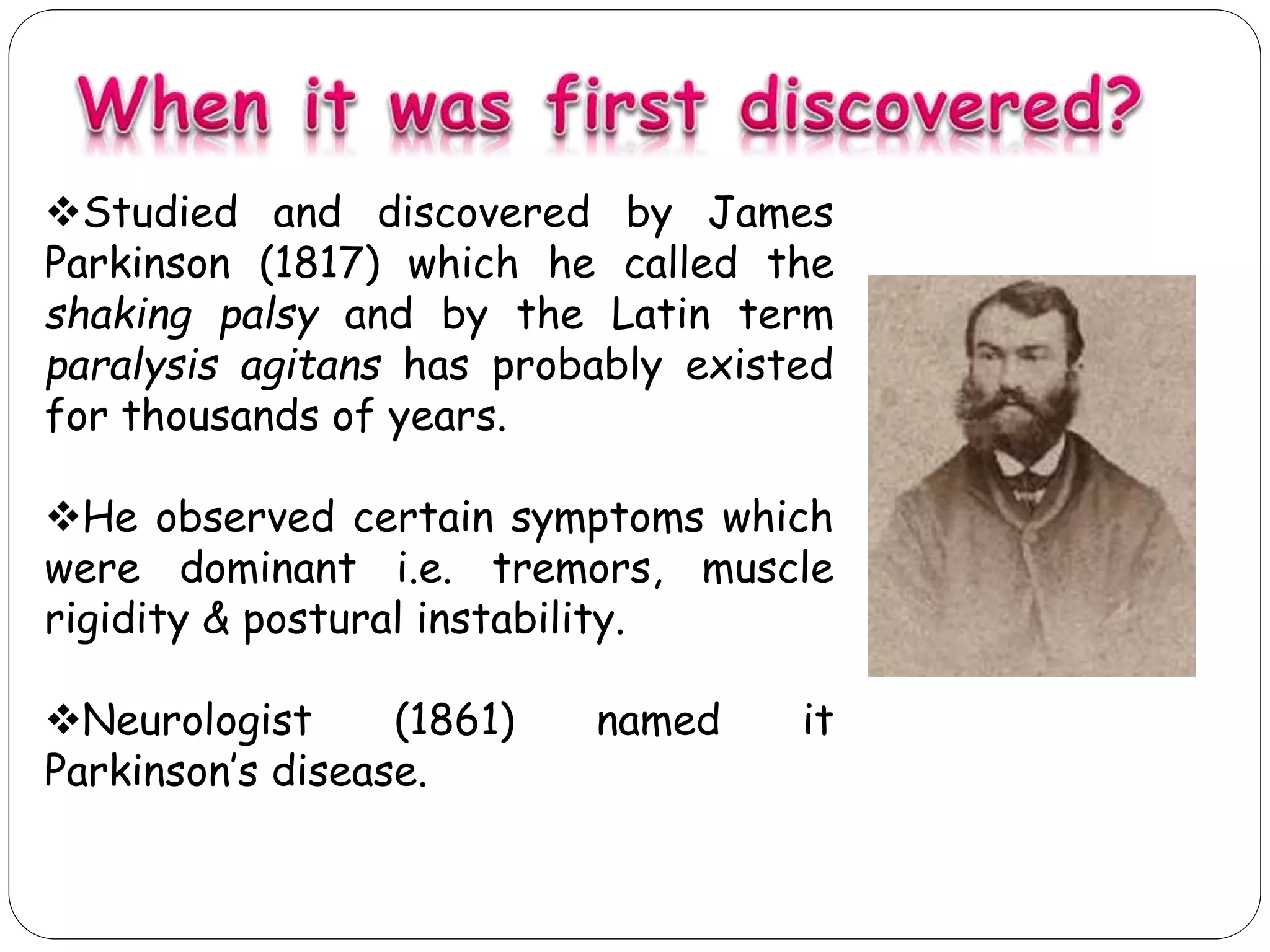 Parkinson disease | PPTX