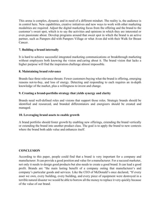 assisgnment on branding and brand management | PDF