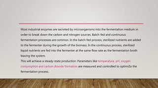 INDUSTRIAL PRODUCTION OF AMYLASES AND PROTEASES | PPTX