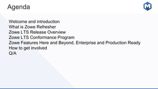 Webinar: Open Mainframe Project's Zowe LTS Release | PPT