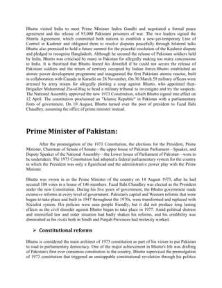 Zulfikar Ali Bhutto Leadership Preview | DOCX
