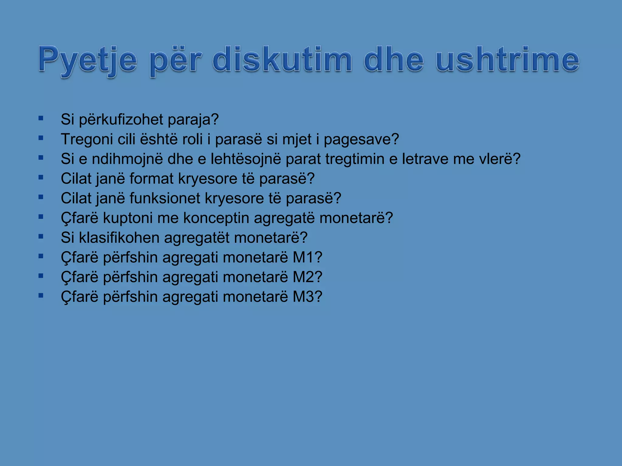Paraja Kuptimi, Format, Dhe Funksionet | PPT