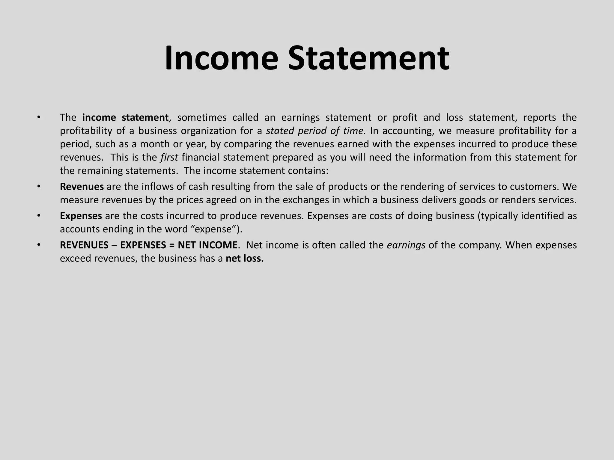Financial statement | PPTX