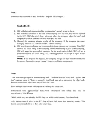 Company needs Following documents for issuing IPO | DOCX | Business ...