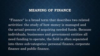 Finance | PPTX